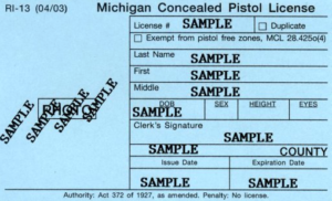 Michigan Concealed Carry Laws - Pew Pew Tactical