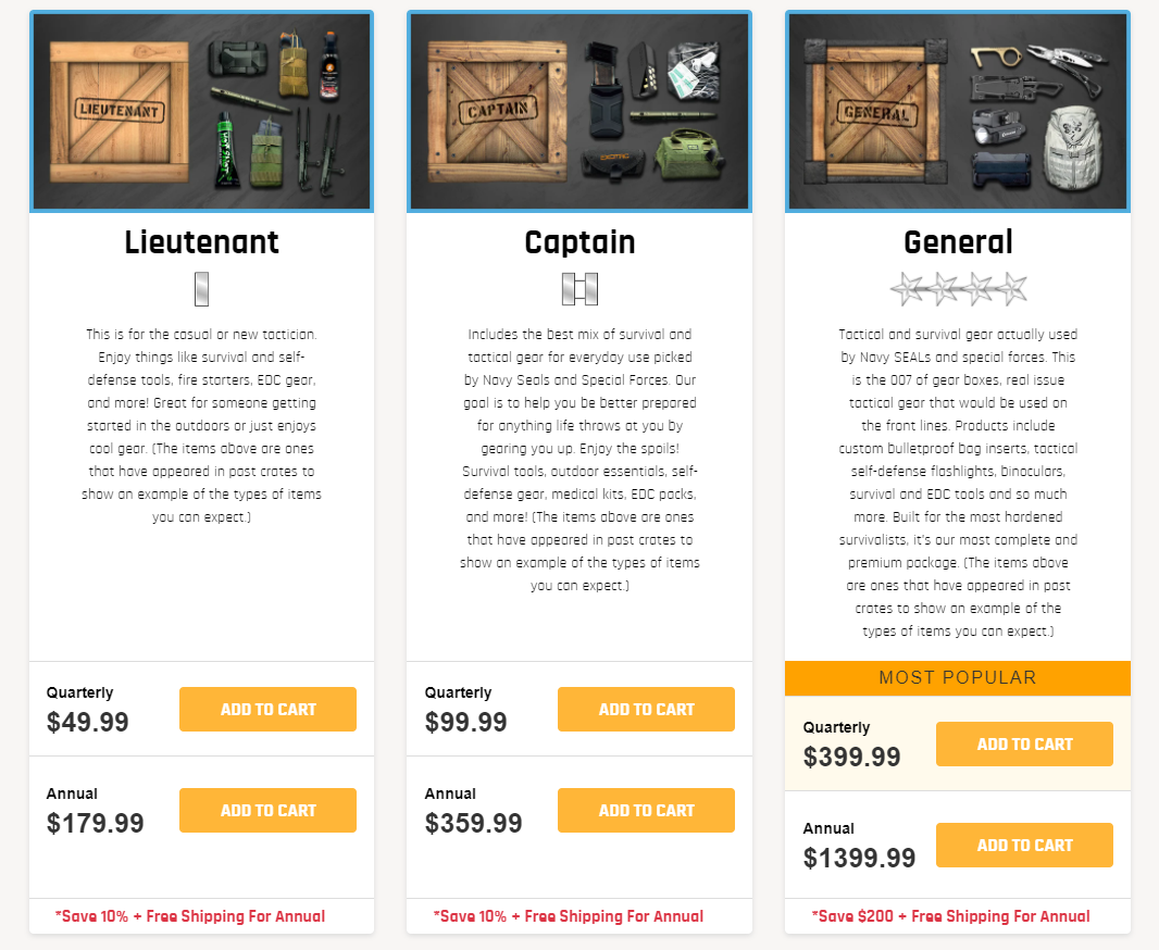 Crate Club Subscription Box: Tier Breakdown & Review - Pew Pew Tactical