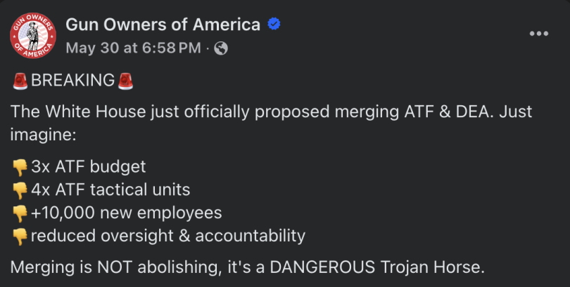 Gun Owners Sound Alarm Over Proposed ATF & DEA Merger - Pew Pew Tactical